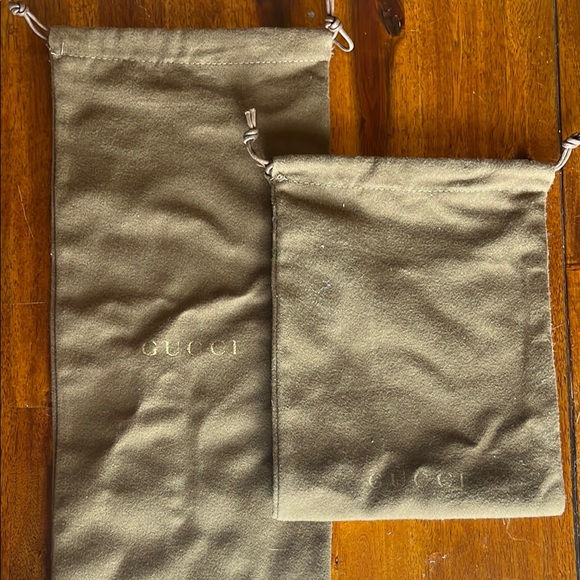 Gucci | Accessories | Gucci Olive Dust Bags Set | Poshmark